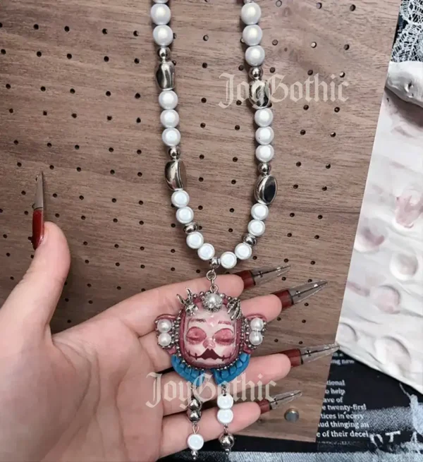 Millennial Gothic Necklace, Handmade Alt Jewelry, 25% Off