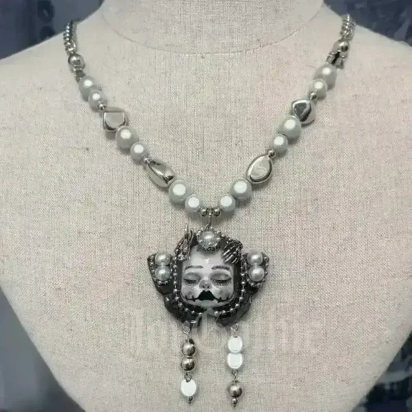 Millennial Gothic Necklace, Handmade Alt Jewelry, 25% Off