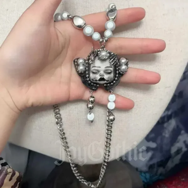 Millennial Gothic Necklace, Handmade Alt Jewelry, 25% Off