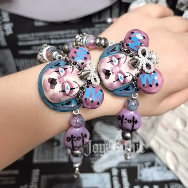 Handmade Women's Goth Bracelets, Christmas Gifts for Goths
