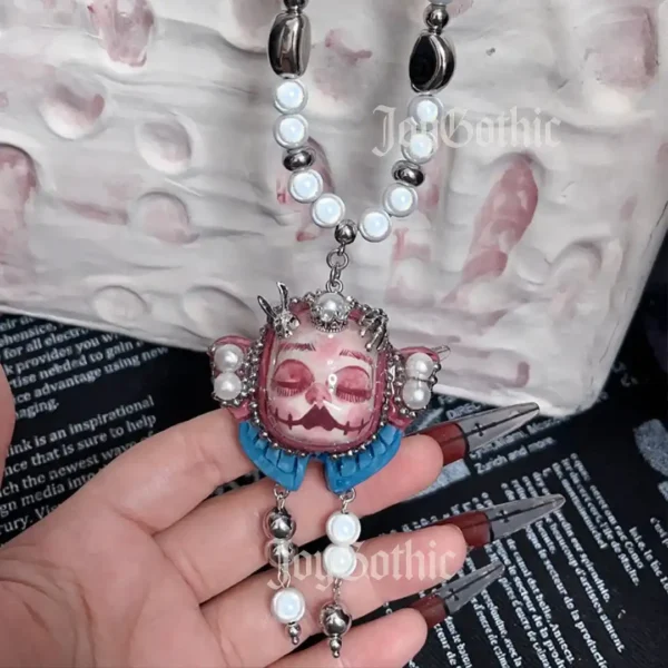 Millennial Gothic Necklace, Handmade Alt Jewelry, 25% Off