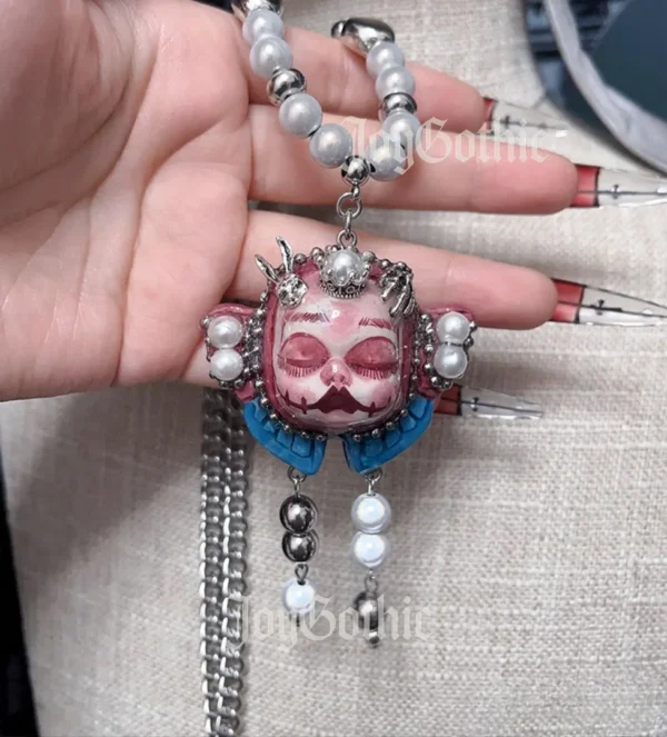Millennial Gothic Necklace, Handmade Alt Jewelry, 25% Off